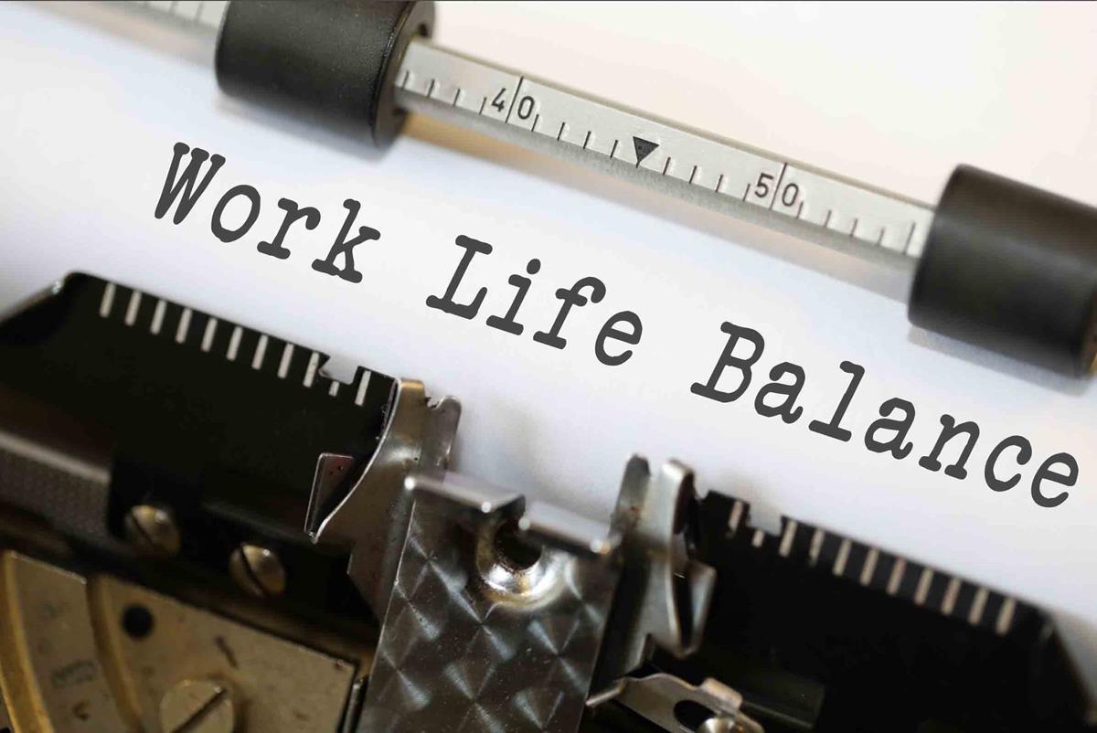 Work Life Balance Free Of Charge Creative Commons Typewriter Image